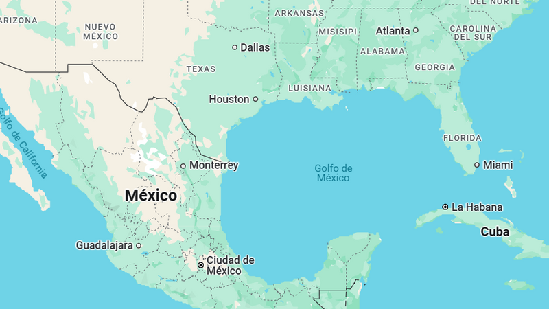 Google Maps utilizará el nombre de golfo de América para al golfo de México
