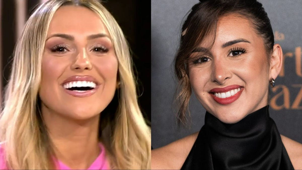 María Aguilar y Marina García se dirigen a Andrea tras ver su hoguera ...