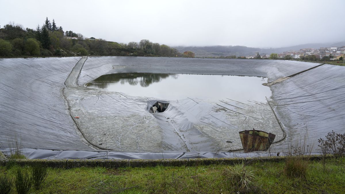 La balsa de riego que reventó en Jarandilla de la Vera, en situación ...