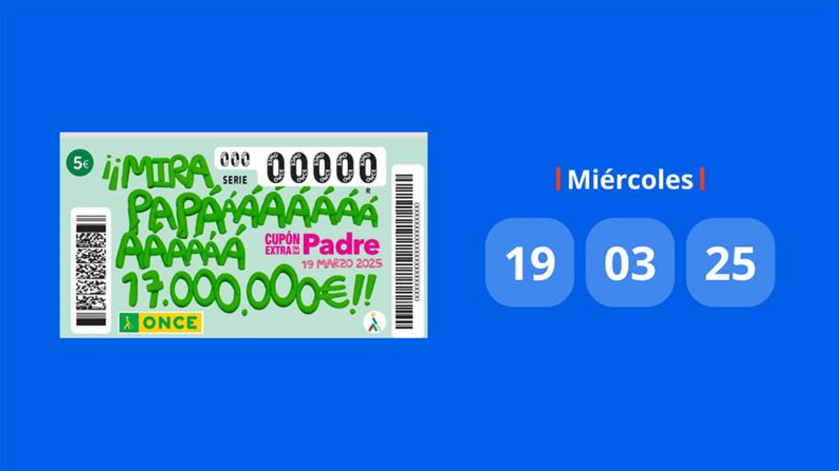 Resultado del Cupón Extra del Día del Padre de la ONCE: comprobar ...