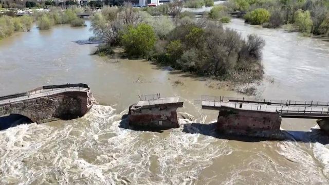 Imágenes impactantes del puente 'romano' de Talavera de la Reina