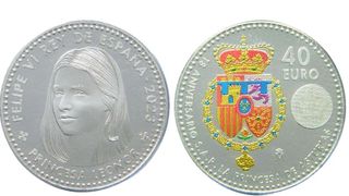 Esta es la moneda de 40 euros de la princesa Leonor: cómo y dónde se ...