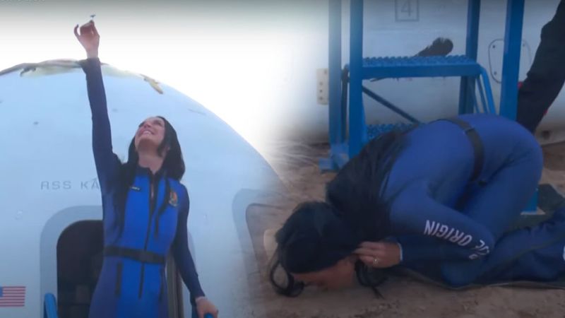 El viaje de Katy Perry: de cantar en el espacio a besar el suelo tras aterrizar