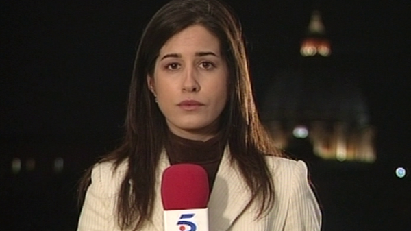 Isabel Jiménez ya despidió a un papa desde Roma hace veinte años