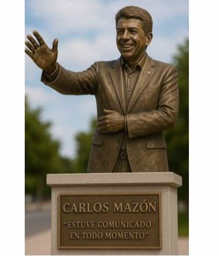 Una escultura de Mazón en los presupuestos del Ayuntamiento de Valencia