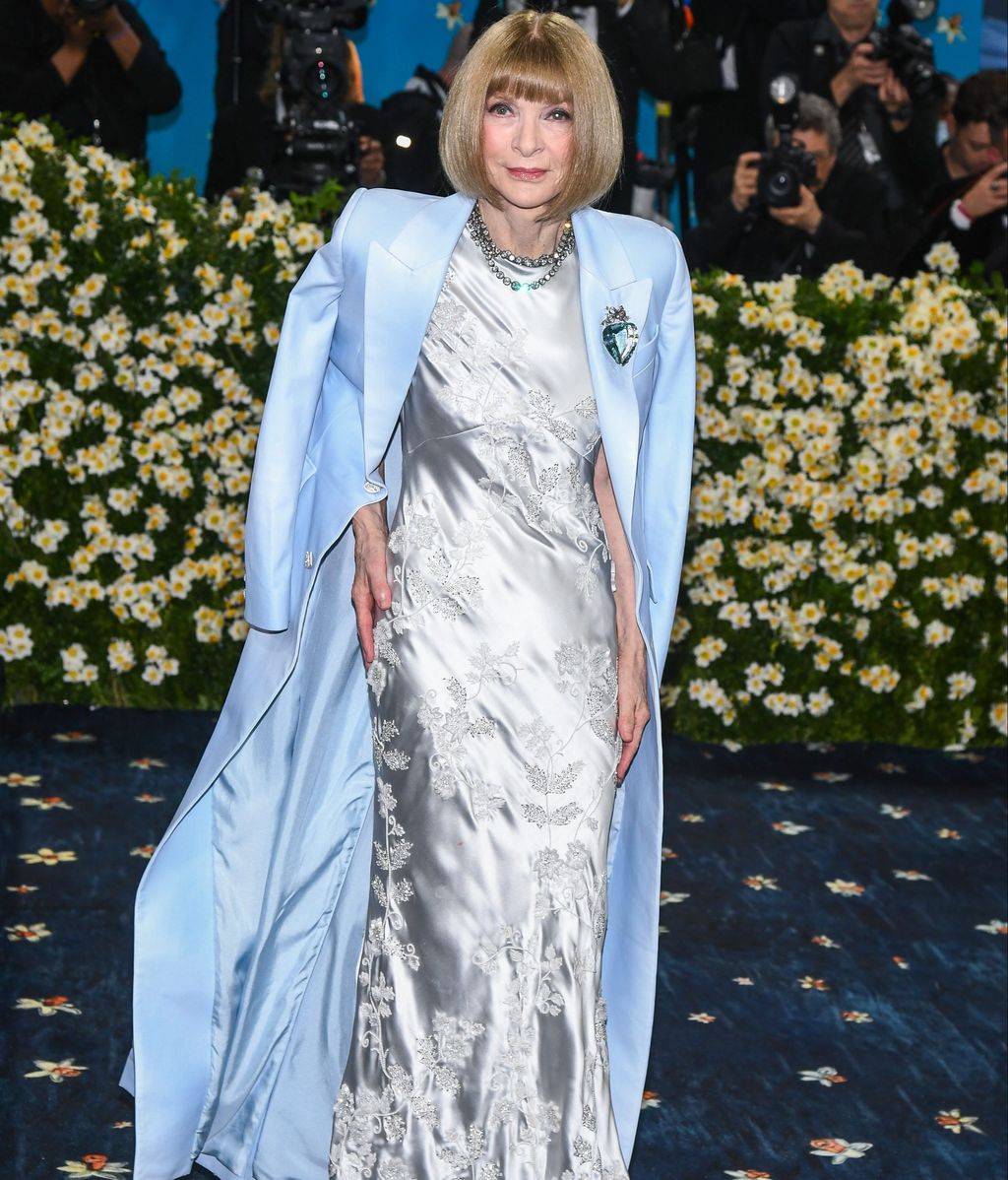 Anna Wintour aparece con el vestido manchado en la Met Gala 2025: su descuido