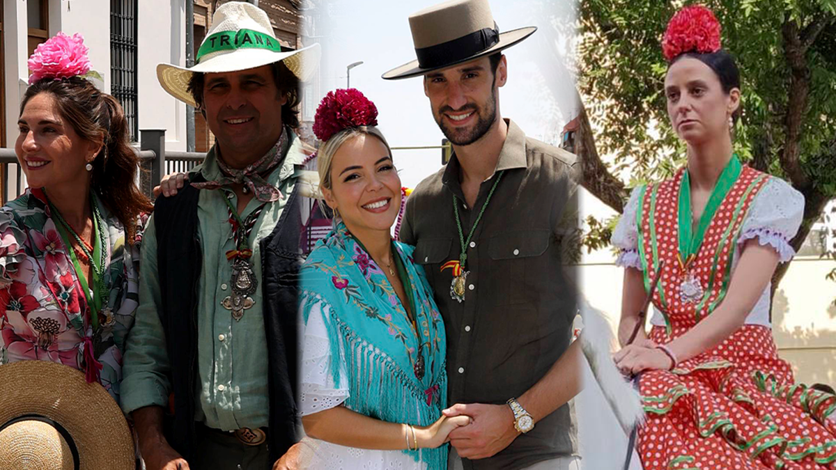Famosos En El Rocío Los Vestidos De Lourdes Montes O Alba Díaz Y Otros