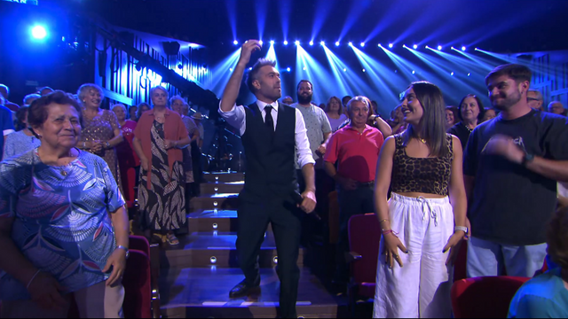 El momentazo de Dani Martínez en el estreno de 'La noche del Gran Show'