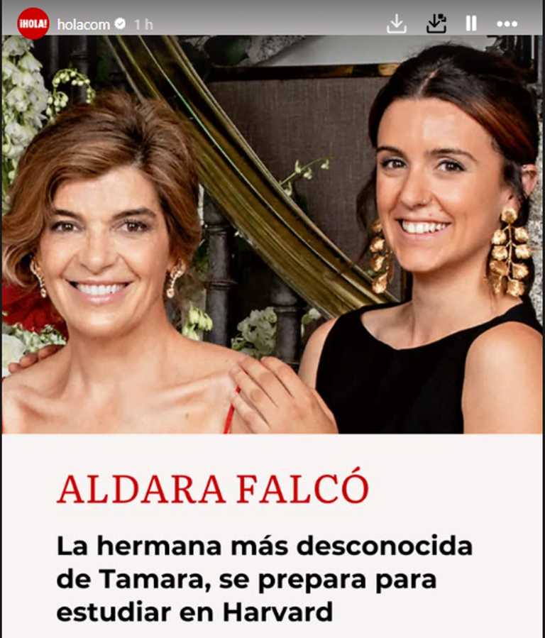 Así es Aldara, la desconocida hermana pequeña de Tamara Falcó que ...
