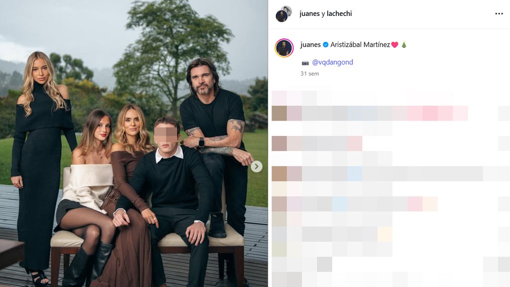 Los tres hijos de Juanes: así son Luna, Paloma y Dante