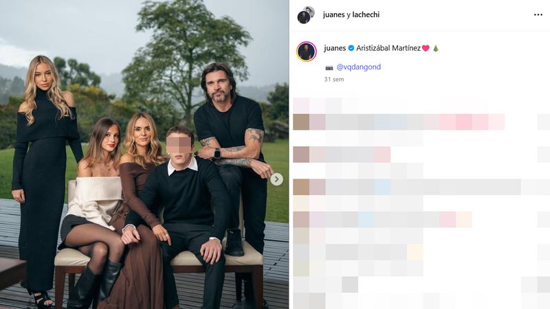 Los tres hijos de Juanes: así son Luna, Paloma y Dante