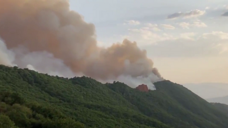 El incendio de León alcanza Las Médulas, Patrimonio de la Humanidad