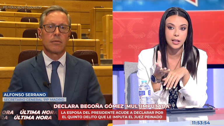 Sarah Santaolalla es duramente reprendida por Alfonso Serrano al decir ...