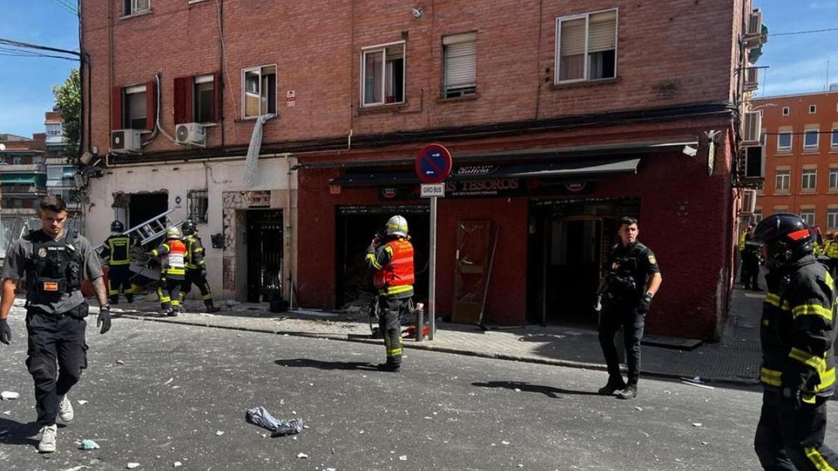 Explosión en un bar en Madrid: bomberos han trabajado en el desescombro ...