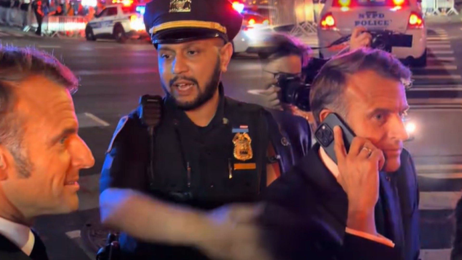 La llamada de Macron a Trump tras ser parado por la Policía: "Adivina ...