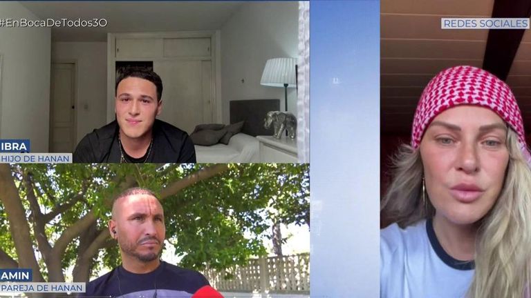 El hijo de Hanan Alcalde, entre lágrimas, por no saber nada después de ...