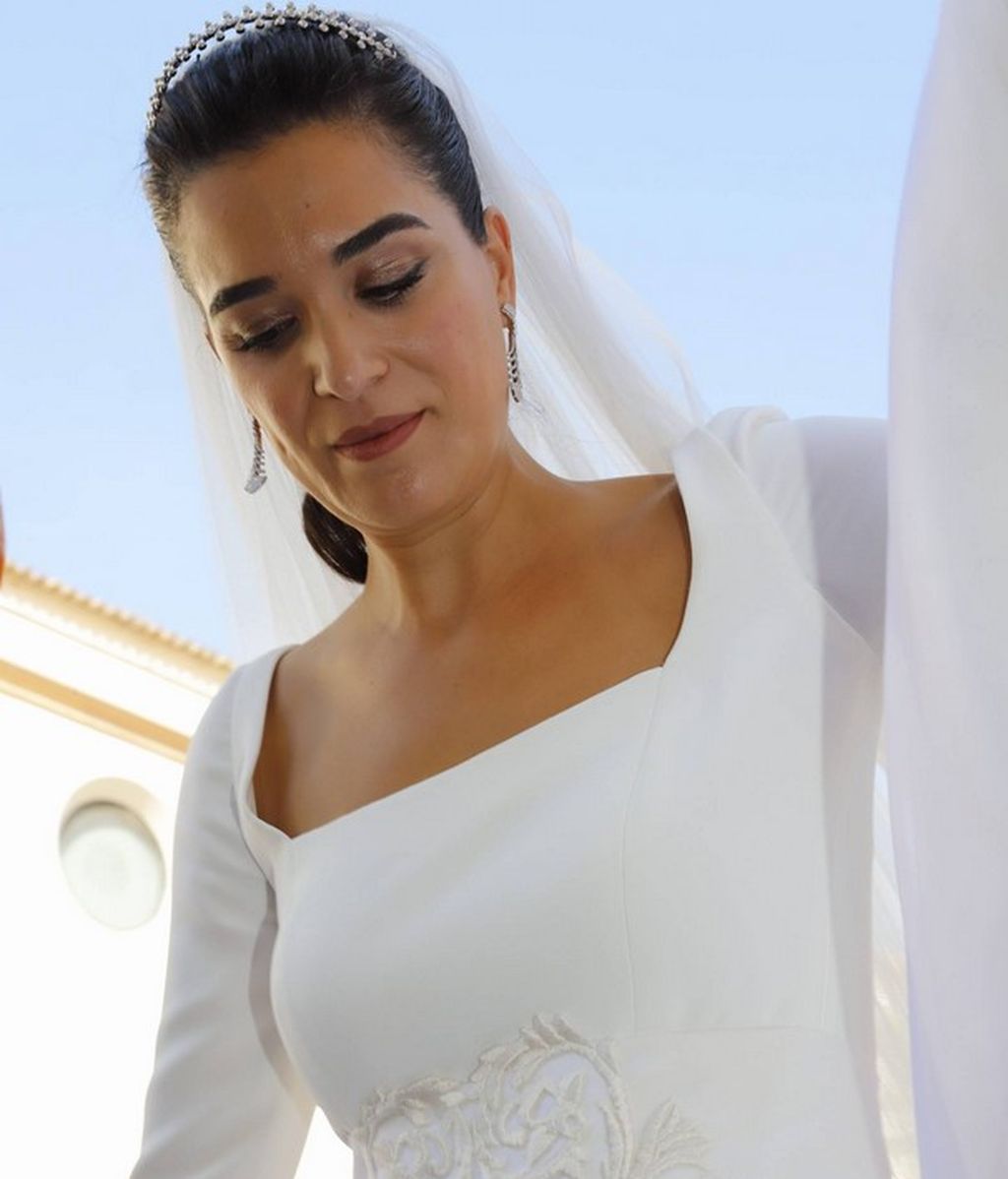 Bárbara Mirjan luce un impresionante vestido de novia en su boda con ...
