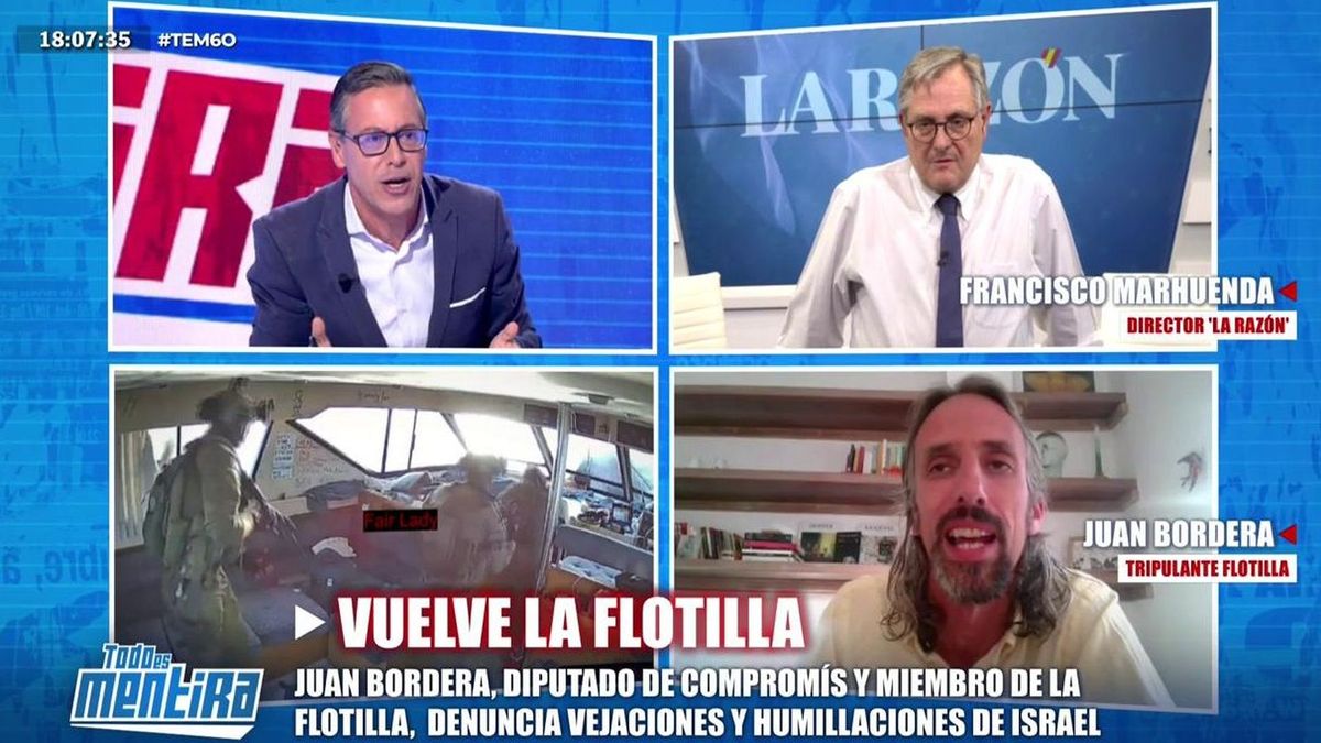 Alfonso Serrano explota contra un tripulante de la Flotilla al escuchar ...