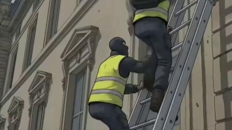 El robo del Louvre reproducido en IA