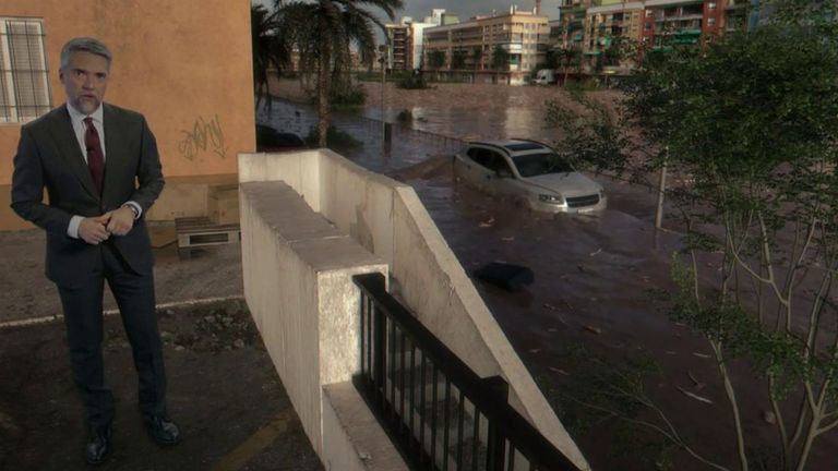 El desbordamiento del barranco del Poyo minuto a minuto con realidad ...