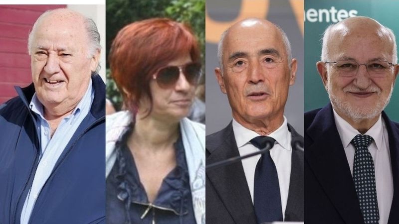 Amancio Ortega, su hija Sandra y Juan Roig, los más ricos de España ...