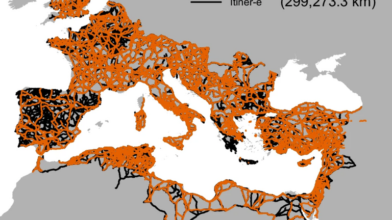 Publican el mapa de calzadas romanas más completo hasta el momento con ...