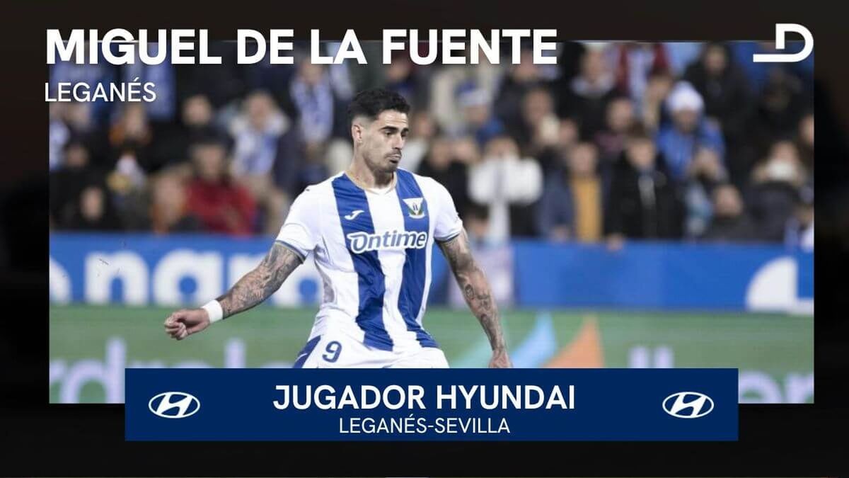 Miguel de la Fuente, Jugador Hyundai del Leganés-Sevilla