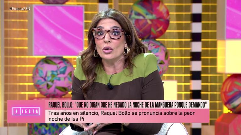 Raquel Bollo habla claro en 'Fiesta' sobre la peor noche de Isa Pi