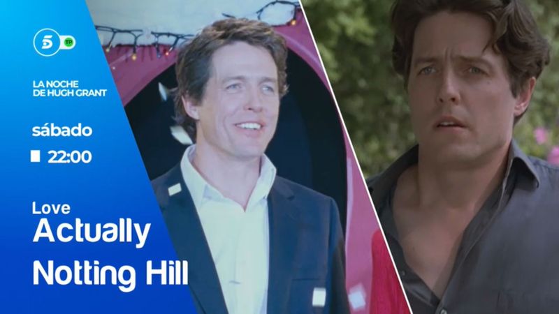 La noche de Hugh Grant: este sábado disfruta de Love Actually y Nothing Hill, en Telecinco