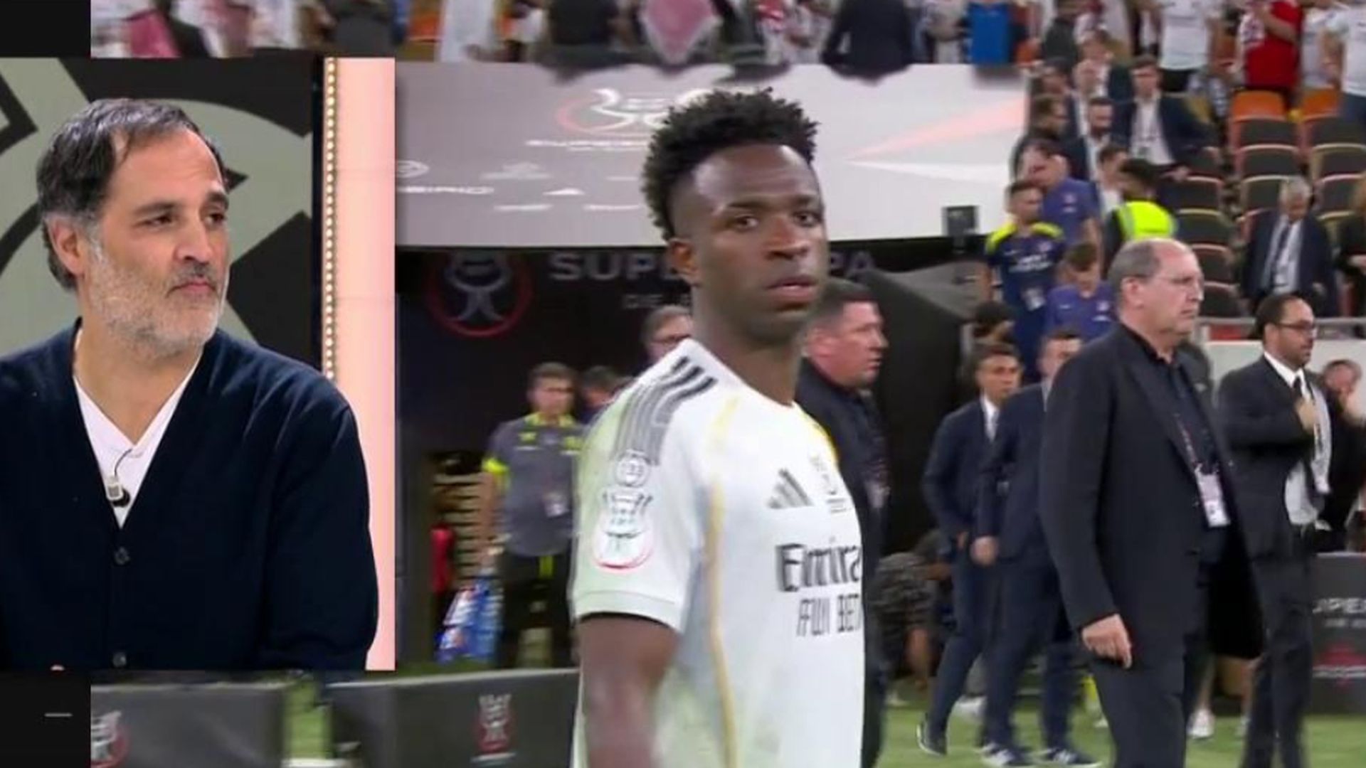 David Sánchez se posiciona en el pique entre Vinicius y el Cholo Simeone