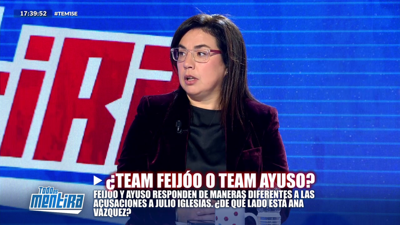 Ana Vázquez se moja sobre las palabras de Ayuso y Feijóo en 'Todo es ...