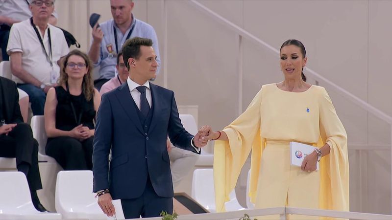 Patricia Pardo y Christian Gálvez, emocionados y agarrados de la mano ...