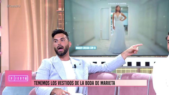 Suso Álvarez reacciona al vestido favorito de Marieta para su boda: "No ...